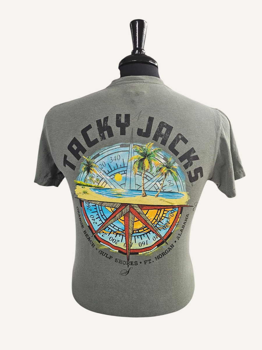 Tacky Jacks "Compass Map" Short Sleeve T-Shirt