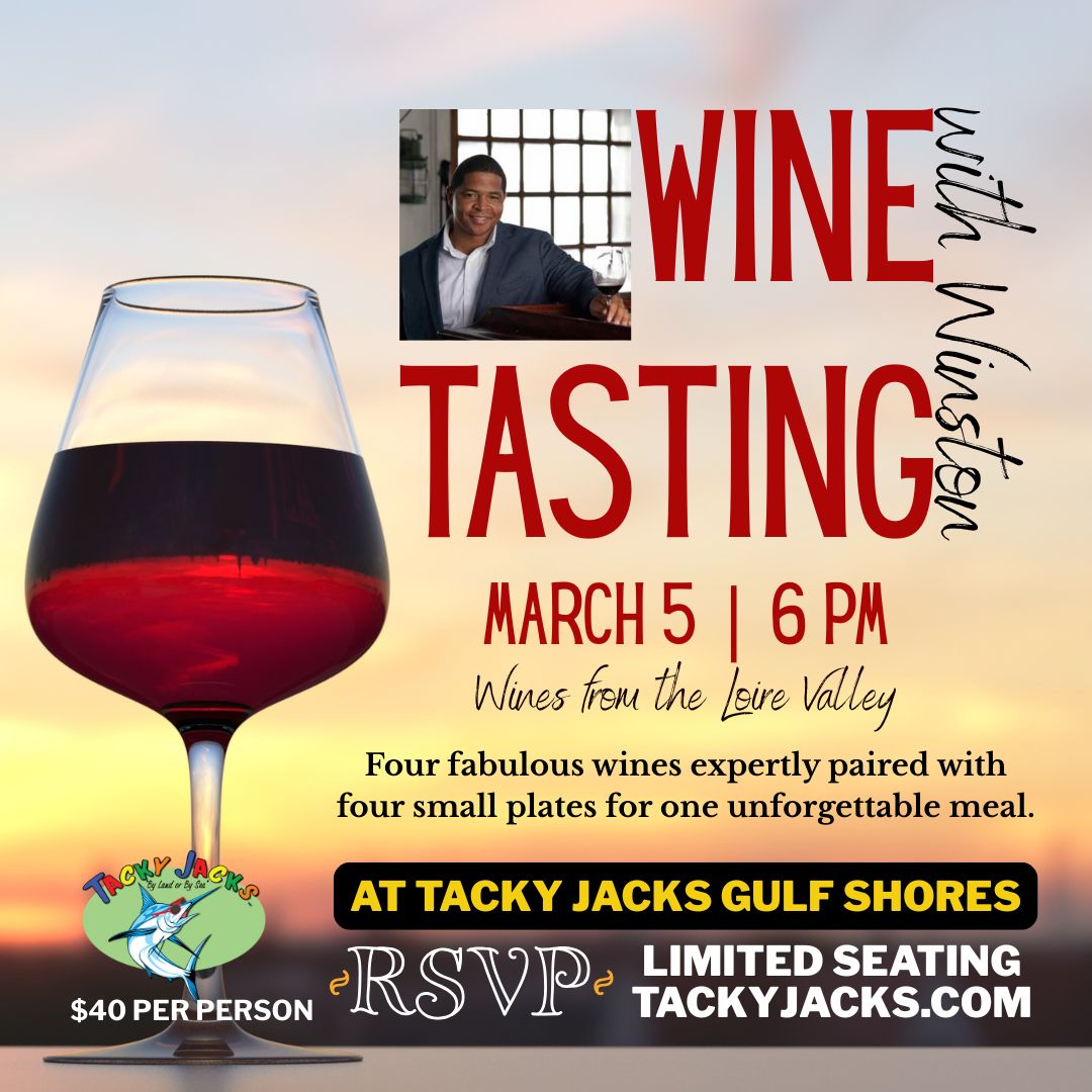 Wine Tastings with Winston at Tacky Jacks Gulf Shores (March 5, 2026)